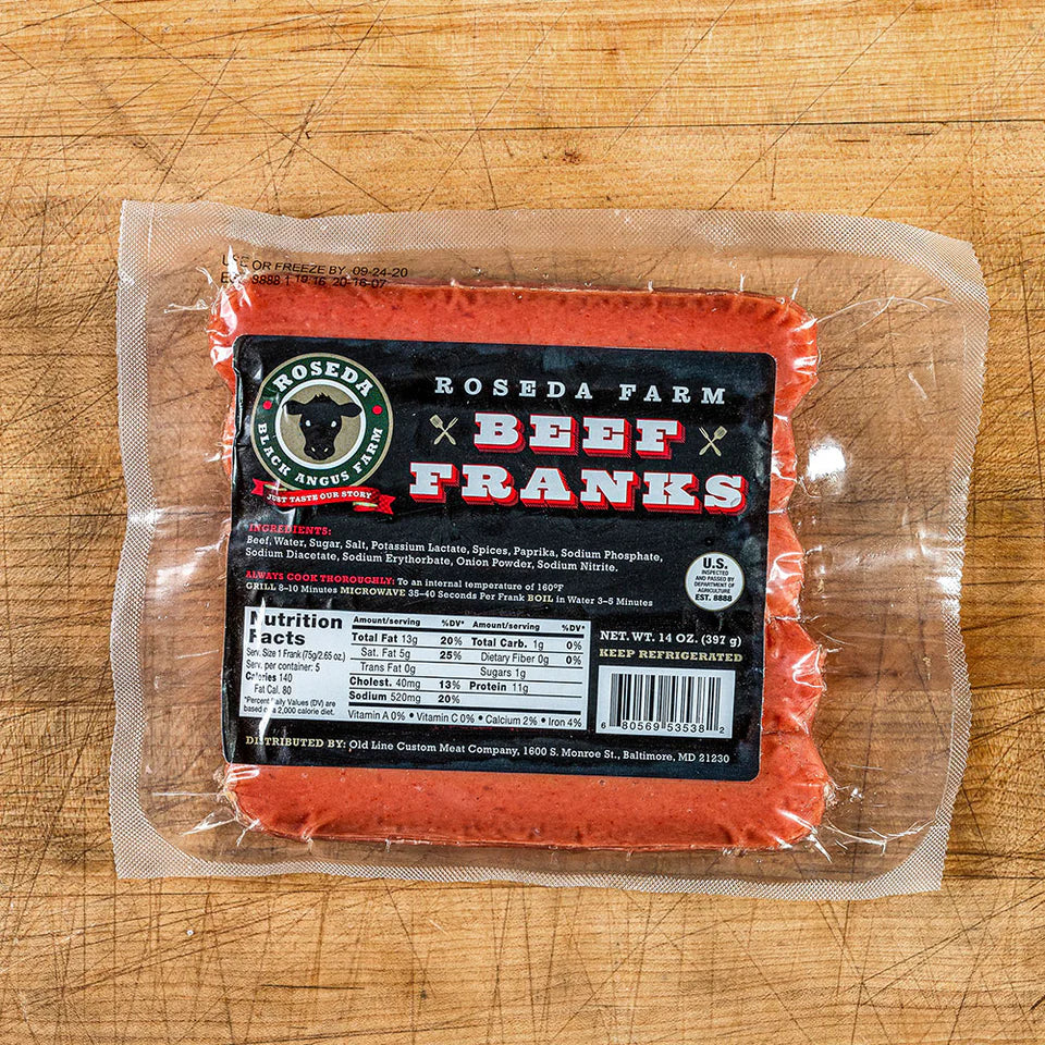 Roseda Farm All Beef Franks – Hilltop Seafood and Produce